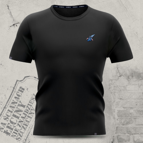 Koszulka czarna – haft Łęcina - Sklep kapitan.pl