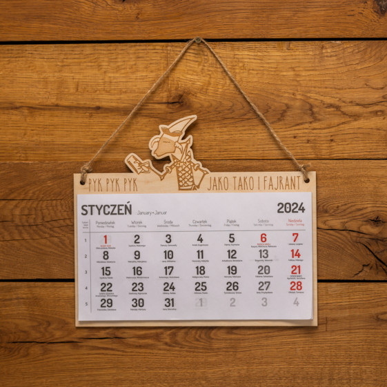 Kalendarz 2024 – Łęcina - pyk pyk pyk jako tako i fajrant - Sklep ...